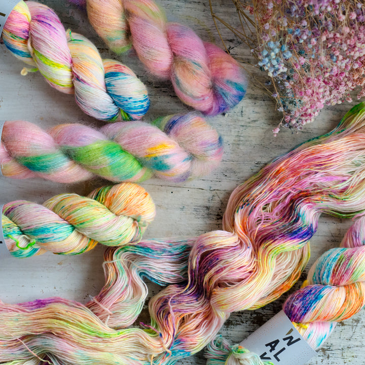 Walk Collection luxury yarns hand dyed in Germany